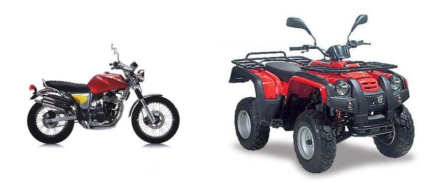 Motorrad Vergleich SWM Silver Vase 440 2018 vs. Herkules ATV 50 ...