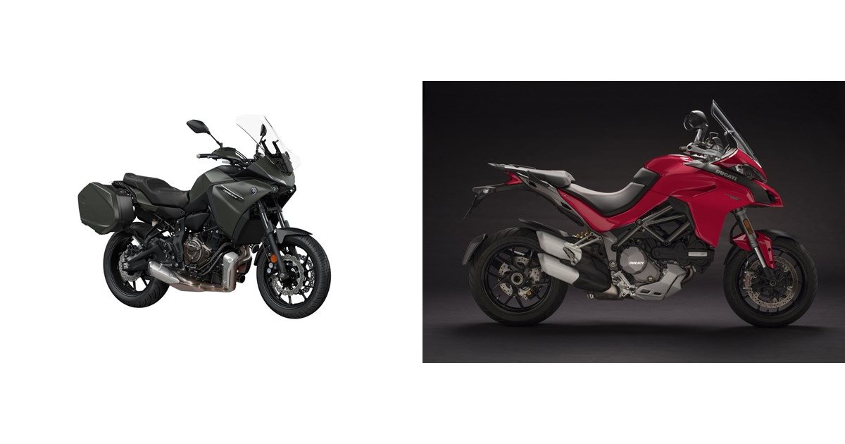 Motorrad Vergleich Yamaha Tracer 7 GT 2022 vs. Ducati Multistrada 1260 ...