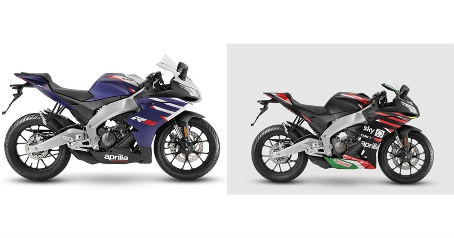 Aprilia RS 125 2021 vs Aprilia RS 125 Replica 2023