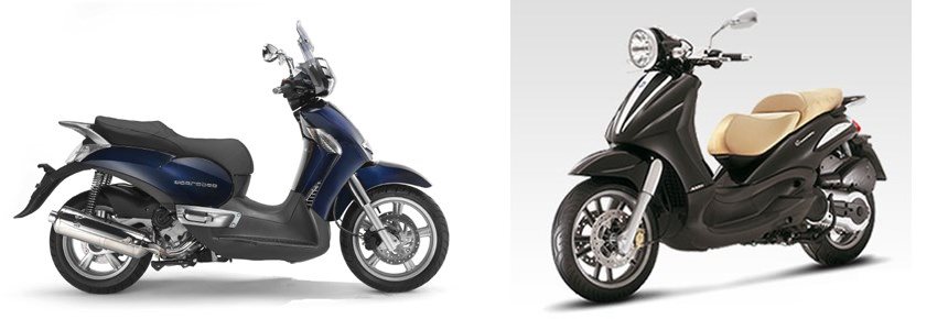 Motorrad Vergleich Aprilia Scarabeo 500 2012 vs. Piaggio Beverly 500 ...