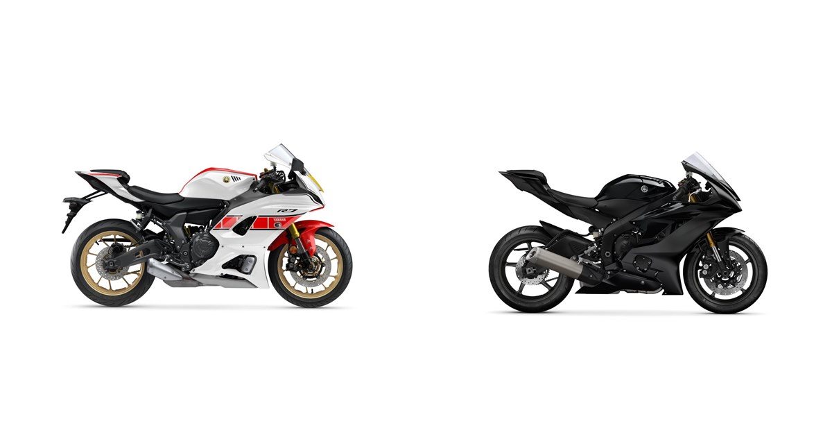 Motorrad Vergleich Yamaha R7 World GP 60th Anniversary 2022 vs. Yamaha ...