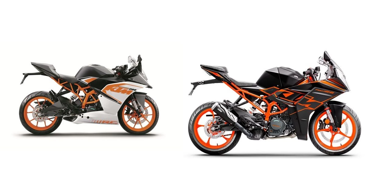 Motorrad Vergleich KTM RC 200 2021 vs. KTM RC 125 2022