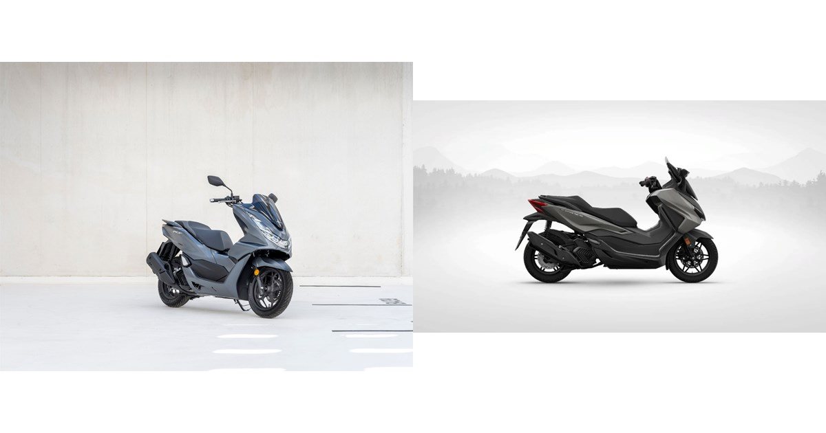 Comparaison des motos Honda PCX125 2022 VS. Honda Forza 125 2023