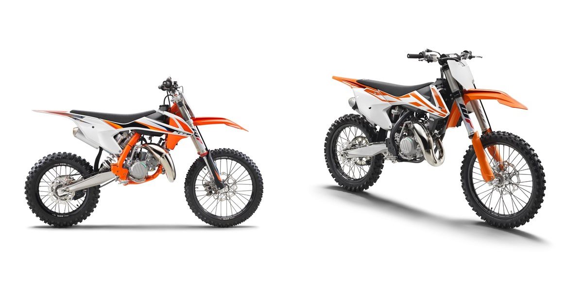 Motorrad Vergleich KTM 85 SX 17/14 2021 vs. KTM 125 SX 2017