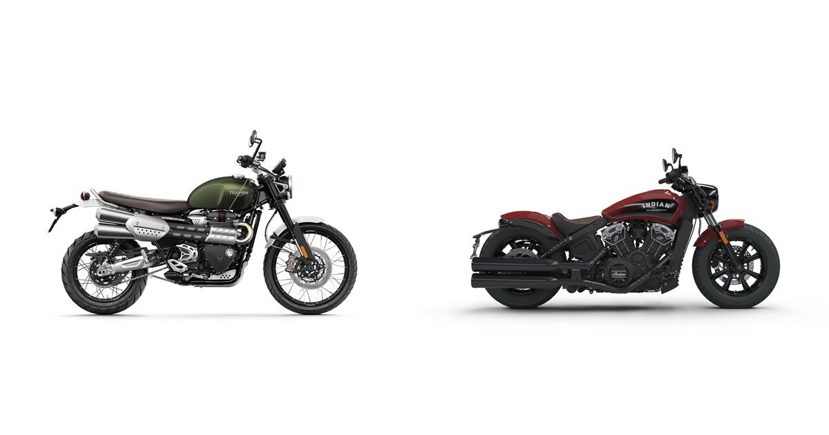 Triumph Scrambler 1200 XC 2020 vs Indian Scout Bobber 1131 2019