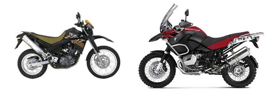 Motorrad Vergleich Yamaha XT 600 2007 vs. BMW R 1200 GS Adventure 2009
