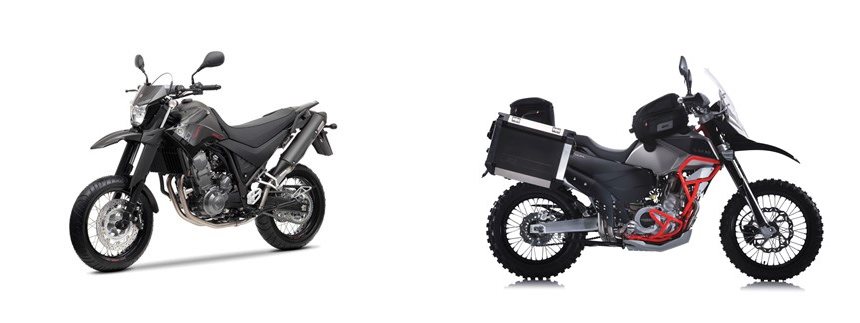 Motorrad Vergleich Yamaha XT 660X 2011 vs. SWM Super Dual 650 2018