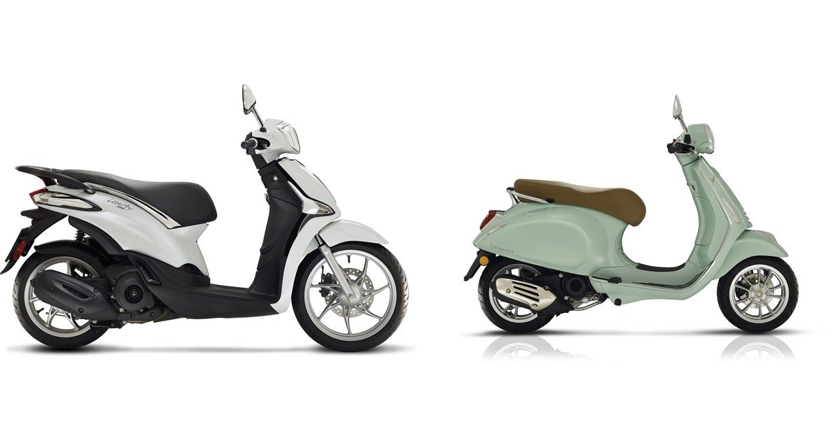Motorrad Vergleich Piaggio Liberty 125 2021 vs. Vespa Primavera 50 4T 2020