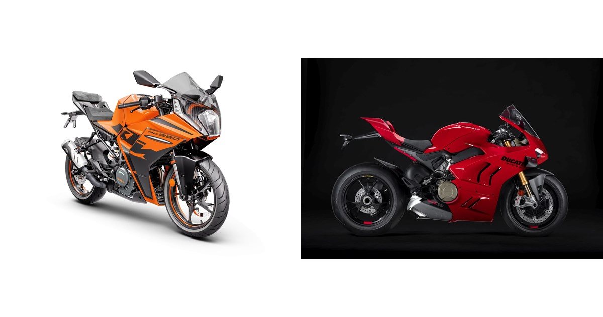 KTM RC 390 2022 vs Ducati Panigale V4 S 2022