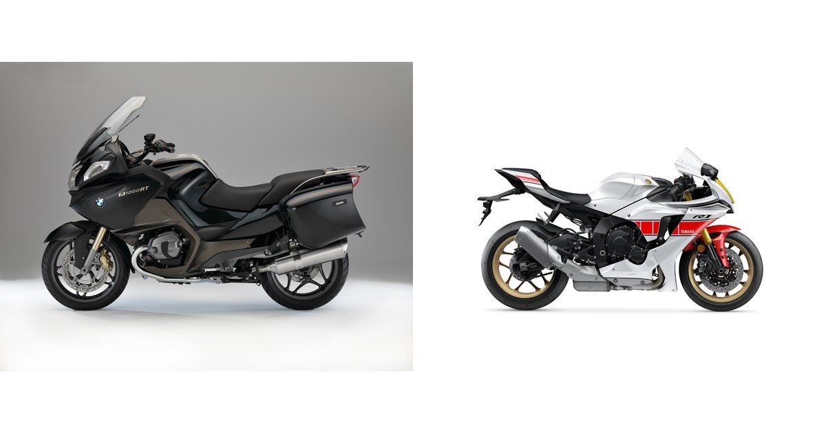 BMW R 1200 RT 2013 vs Yamaha R1 World GP 60th Anniversary 2023