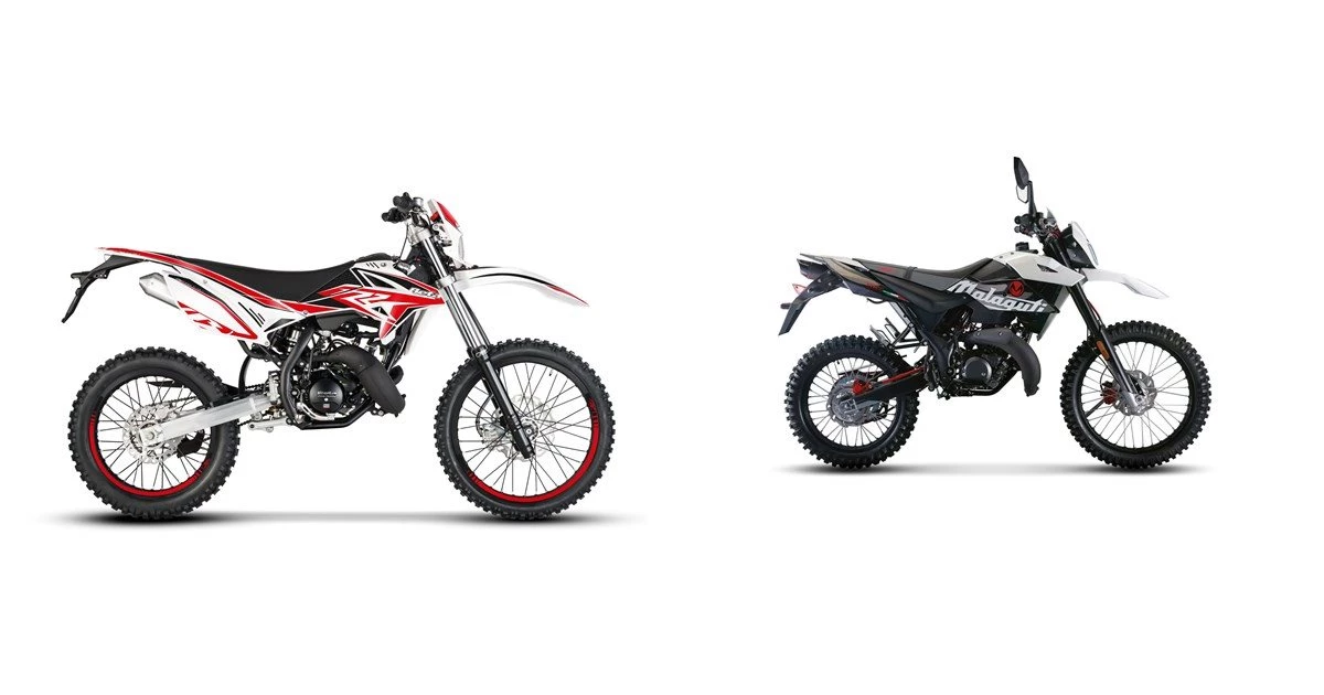 Motorrad Vergleich Beta RR 50 Sport 2020 vs. Malaguti XTM 50 Enduro 2021