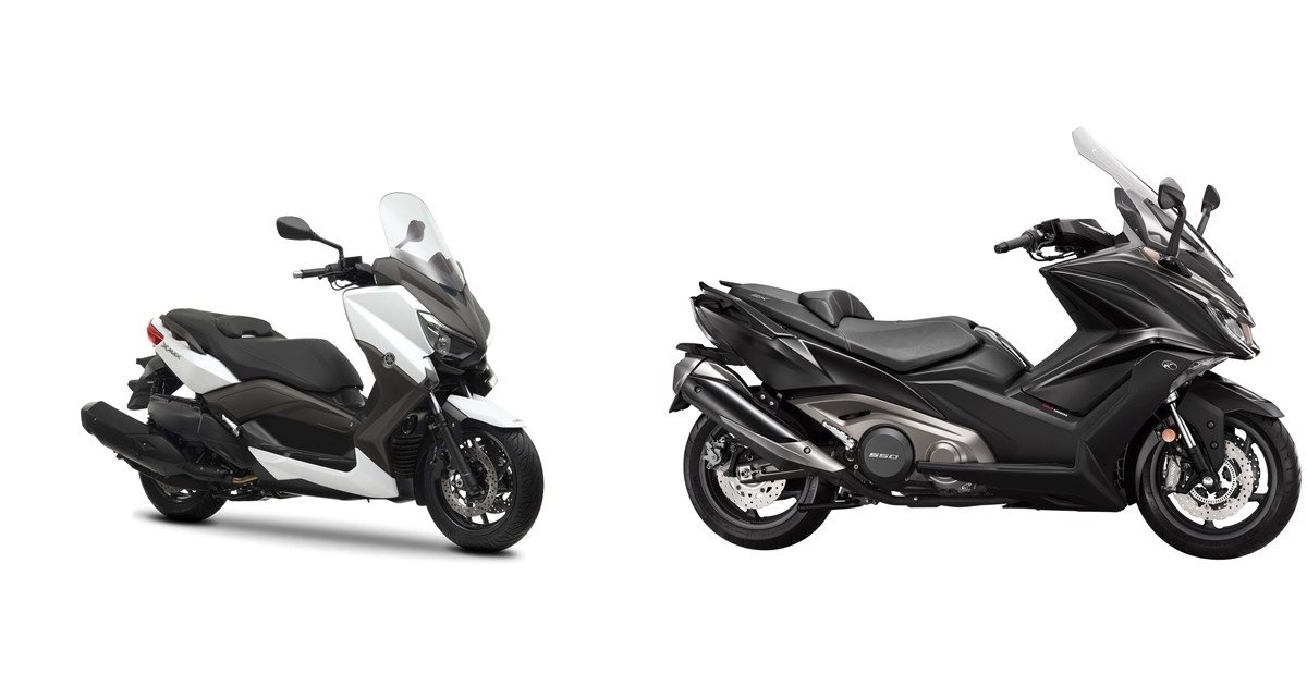 Motorrad Vergleich Yamaha XMAX 400 2013 vs. Kymco AK 550i ABS 2017