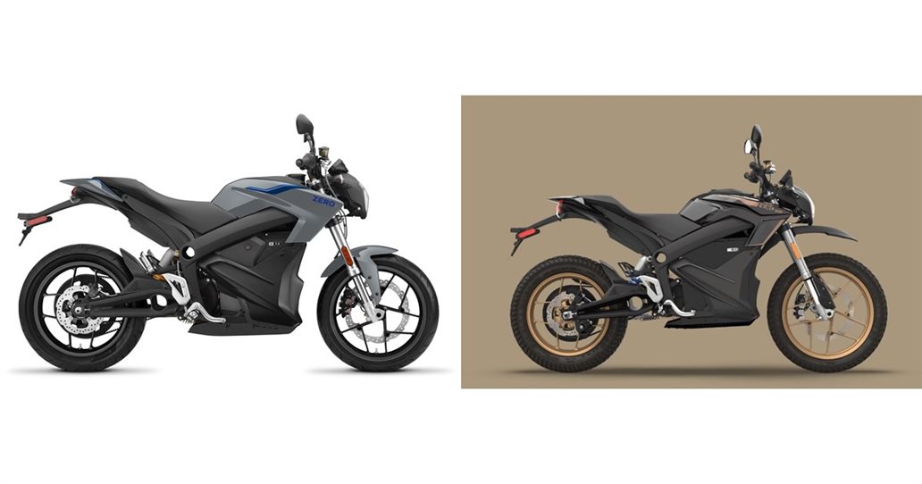 Motorrad Vergleich Zero S 2021 vs. Zero DSR 2022