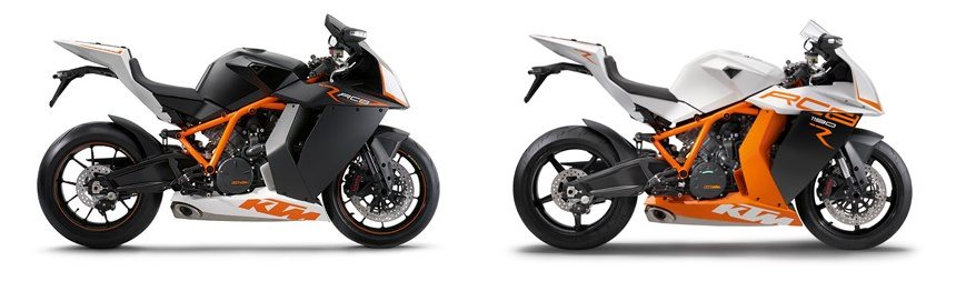 Motorrad Vergleich KTM 1190 RC8 R 2010 vs. KTM 1190 RC8 R 2014