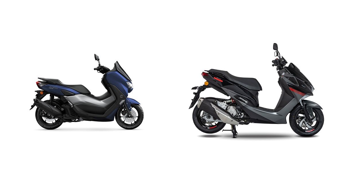 Motorrad Vergleich Yamaha NMAX 155 2022 vs. Malaguti Mission 200 ABS 2023