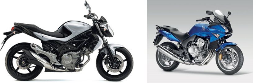 Motorrad Vergleich Suzuki SFV 650 Gladius 2011 vs. Honda CBF 600 S 2009