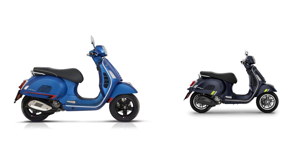 Comparaison des motos Vespa GTS 300 hpe Super Sport 2020 VS. Vespa GTS 300 Super Tech 2023