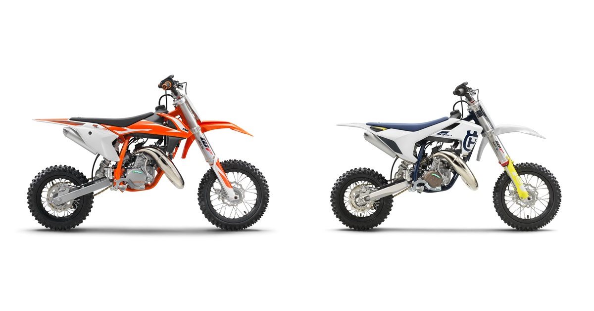 Comparaison des motos KTM 50 SX 2018 VS. Husqvarna TC 50 2020