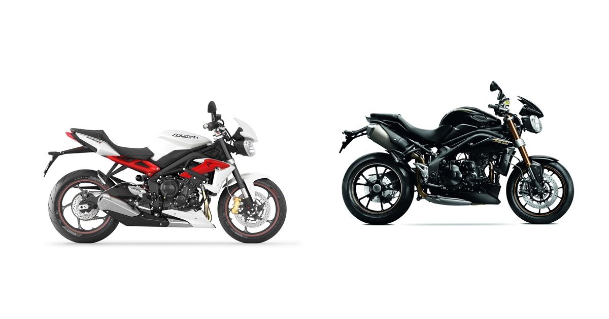 Comparaison des motos Triumph Street Triple 675 R 2014 VS. Triumph ...