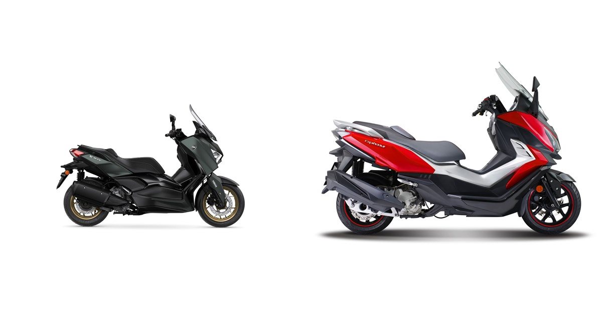 Yamaha XMAX 300 Tech MAX 2023 vs Sym Cruisym 300 2019