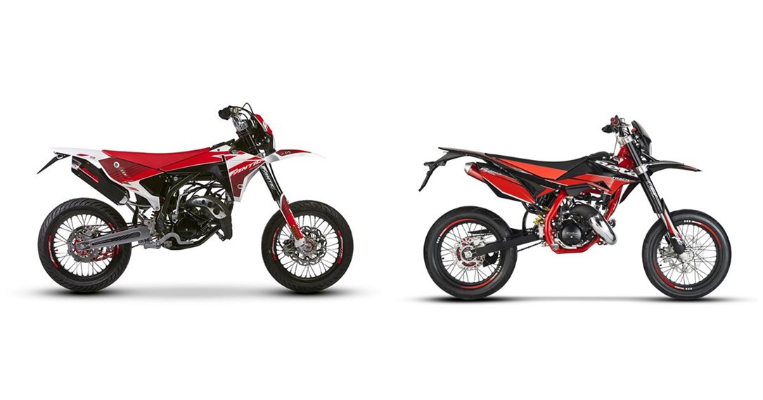 Motorrad Vergleich Fantic XM 50 Performance 2023 vs. Beta RR 50 Motard ...