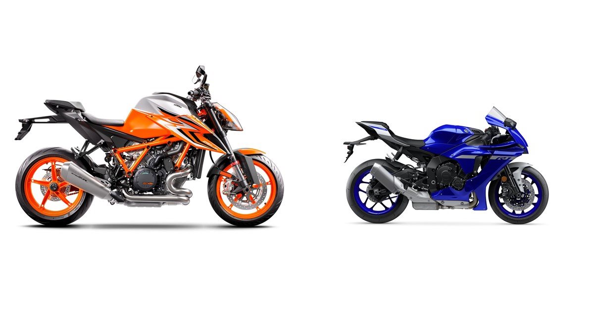 KTM 1290 Super Duke R 2022 vs Yamaha R1 2021