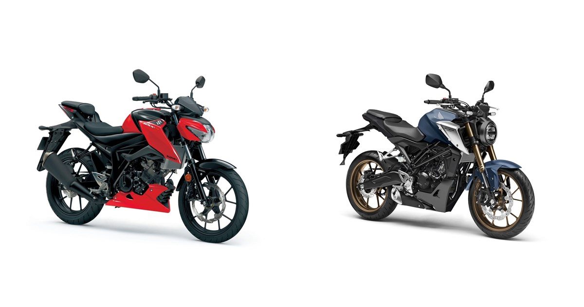Comparaison des motos Suzuki GSX-S125 2020 VS. Honda CB125R 2021