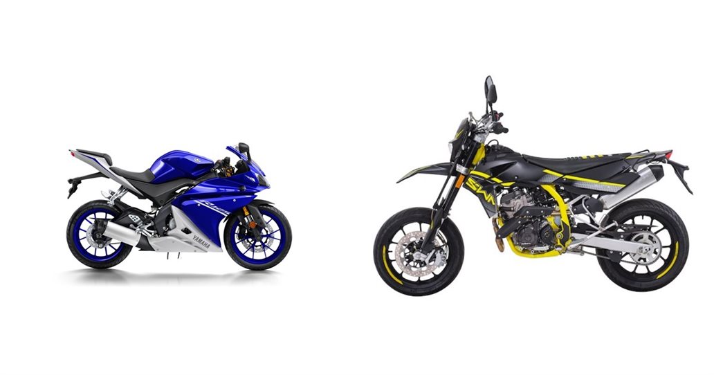 Yamaha YZF-R125 2017 vs SWM SM 125 R 2022