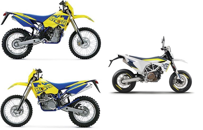 Motorrad Vergleich Husaberg FE 650 E 2005 vs. Husqvarna 701 Supermoto 2017
