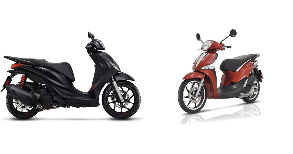 Motorrad Vergleich Piaggio Medley 125 S 2021 vs. Piaggio Liberty 125 IGET 4t 3V Sport 2018