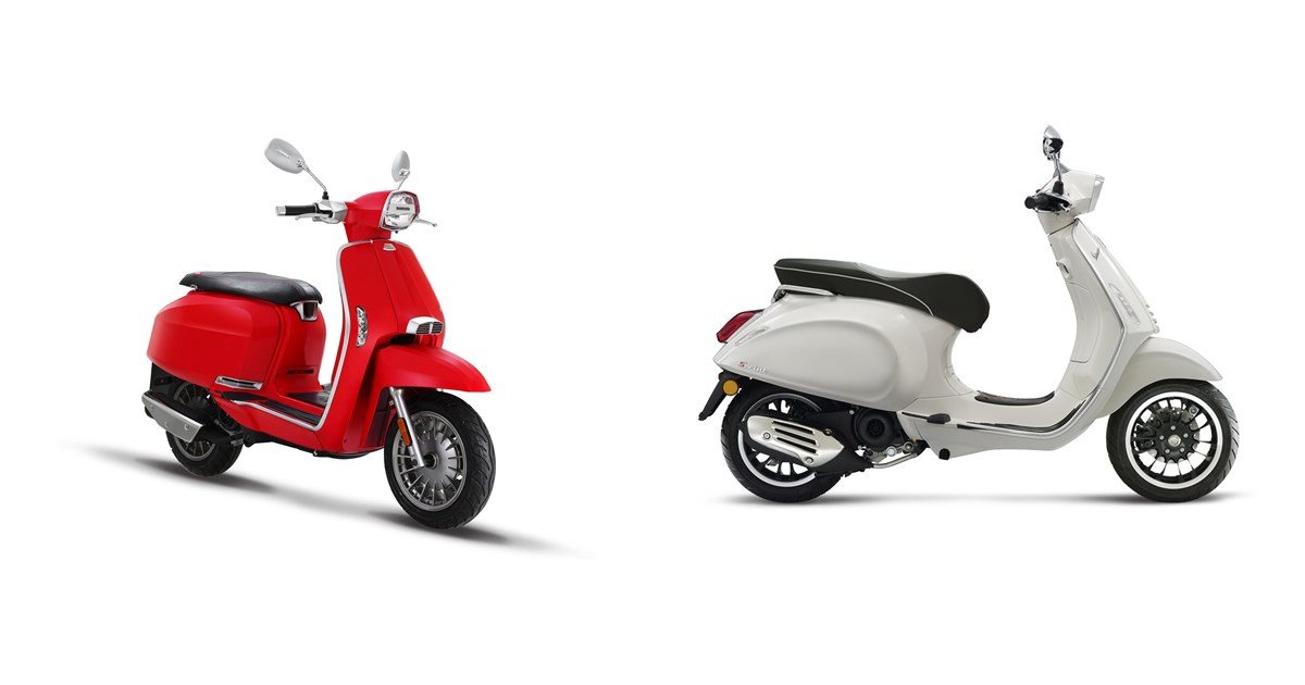 Motorrad Vergleich Lambretta V125 Special Flex 2019 vs. Vespa Sprint 125 iGET 2021