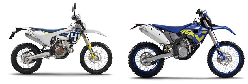 Motorrad Vergleich Husqvarna FE 350 2018 vs. Husaberg FE 390 2011