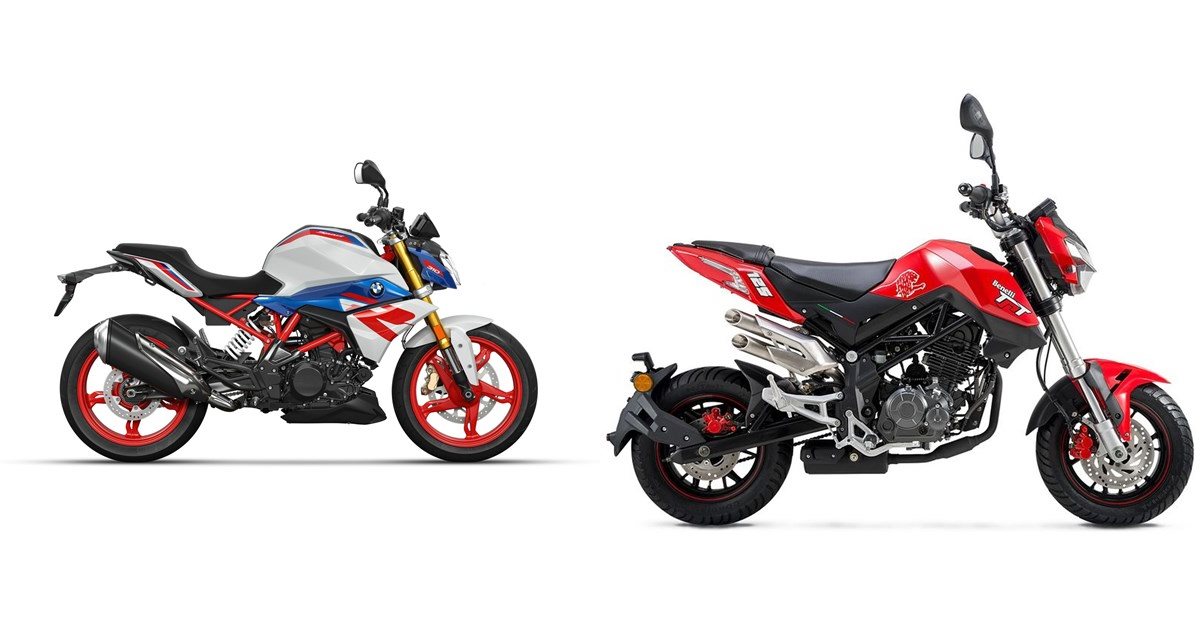 Motorrad Vergleich BMW G 310 R 2023 vs. Benelli TnT 125 2021