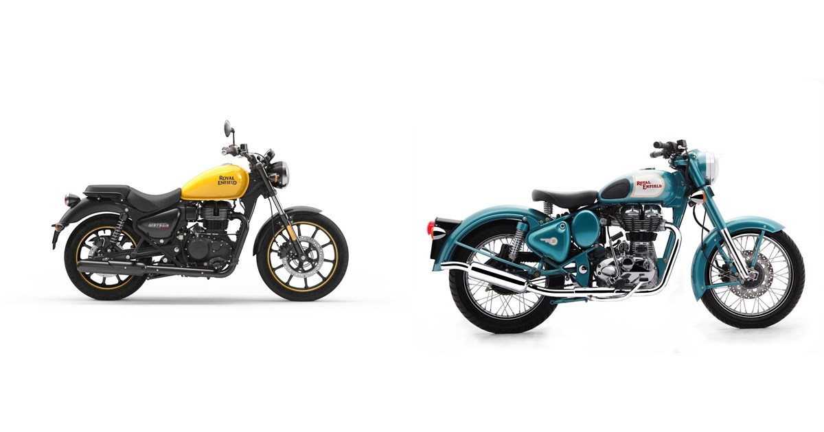 Motorrad Vergleich Royal Enfield Meteor 350 Fireball 2022 vs. Royal ...