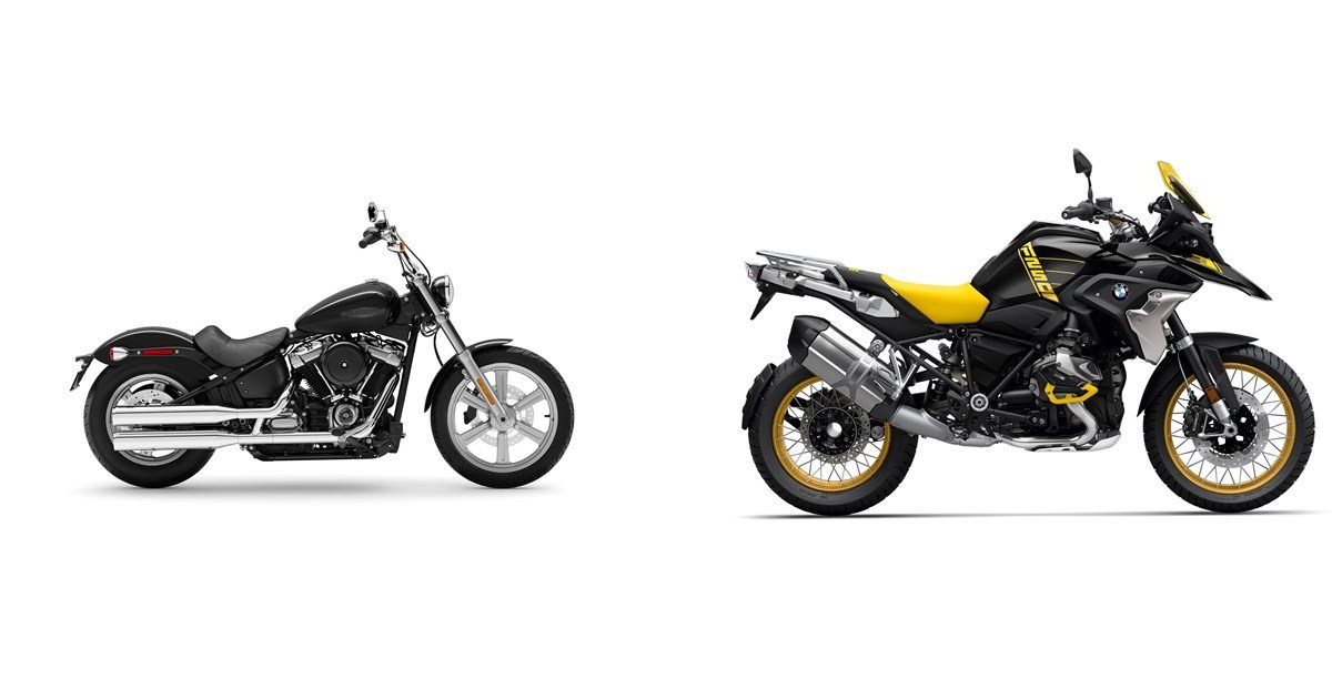 Comparaison des motos Harley-Davidson Softail Standard FXST 2022 VS ...