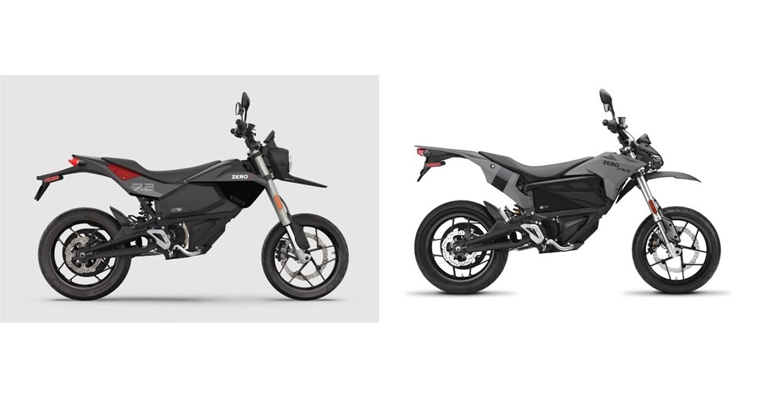 Motorrad Vergleich Zero FXE 2023 vs. Zero FXS 2019