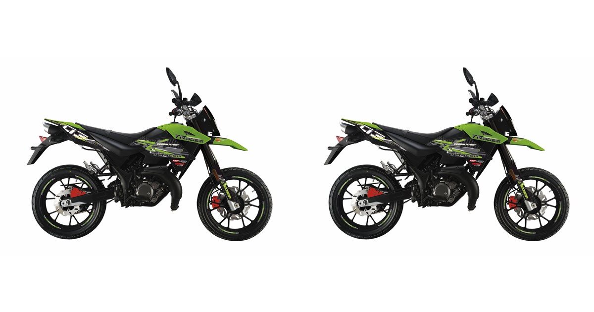 Motorrad Vergleich KSR Moto TR 50 SM Competition 2017 vs. KSR Moto TR ...