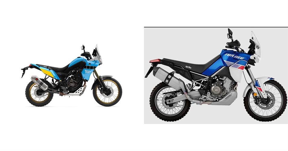 Yamaha Tenere 700 Rally Edition 2021 vs Aprilia Tuareg 660 2023