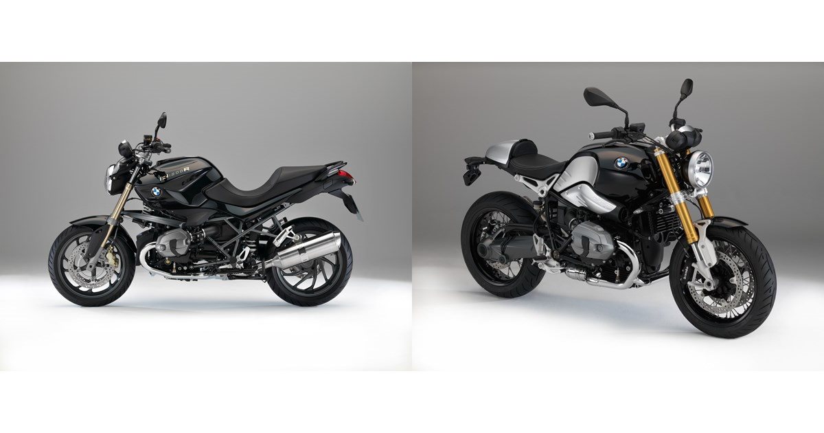 Motorrad Vergleich BMW R 1200 R 2013 vs. BMW R nineT 2014