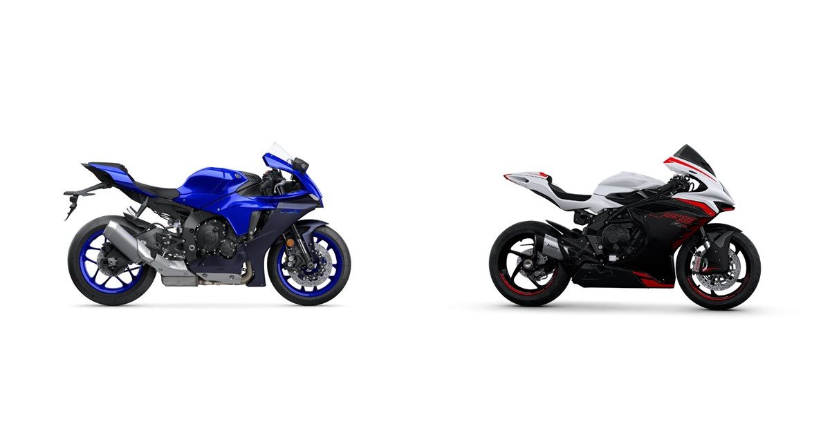 Motorrad Vergleich Yamaha R1 2023 vs. MV Agusta F3 RR 2023