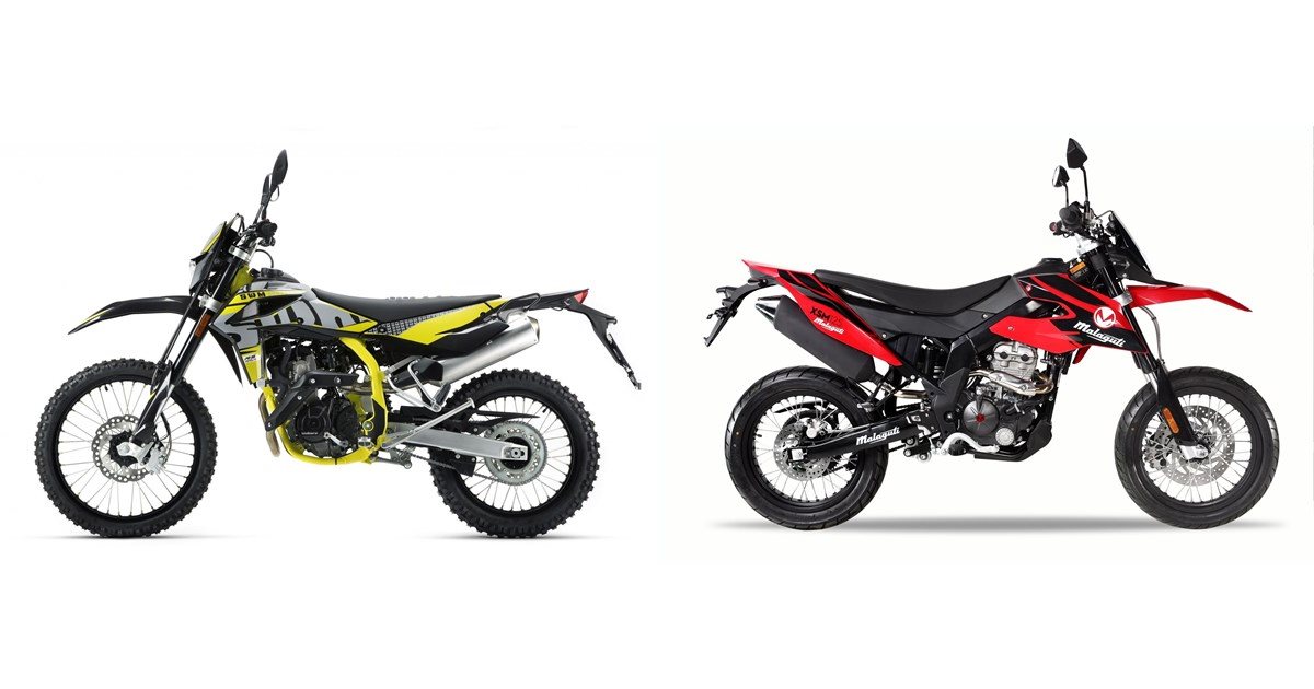 Motorrad Vergleich SWM RS 125 R 2020 vs. Malaguti XSM 125 Supermoto 2021