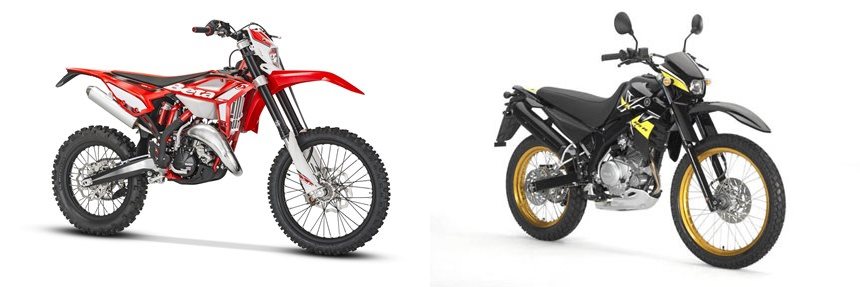 Beta RR 125 2T 2021 vs Yamaha XT 125 R 2012