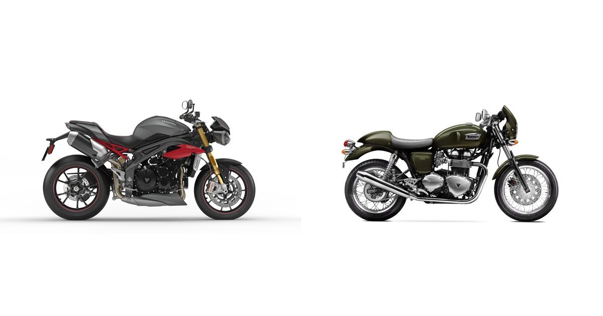 Motorrad Vergleich Triumph Speed Triple R 2017 vs. Triumph Thruxton 2013