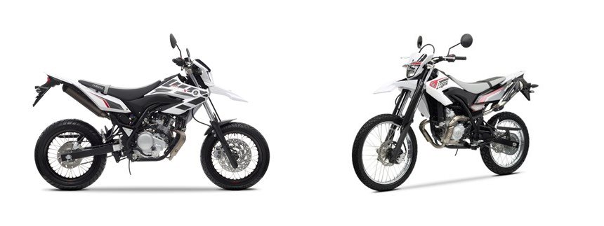 Motorrad Vergleich Yamaha WR 125 X 2014 vs. Yamaha WR 125 R 2012
