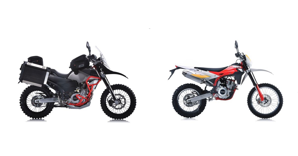 Motorrad Vergleich SWM Super Dual 650 2018 vs. SWM RS 300 R 2016