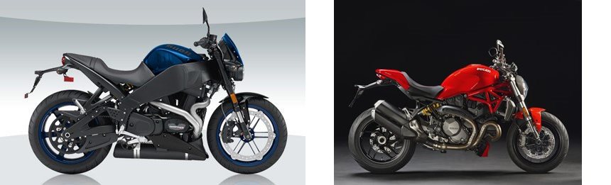 Motorrad Vergleich Buell Lightning Long XB 12 Ss 2009 vs. Ducati ...