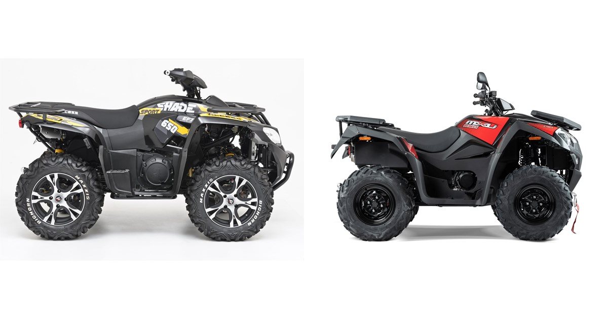 Motorrad Vergleich Access Shade Sport 650 EPS 2020 vs. Kymco MXU 550i ...