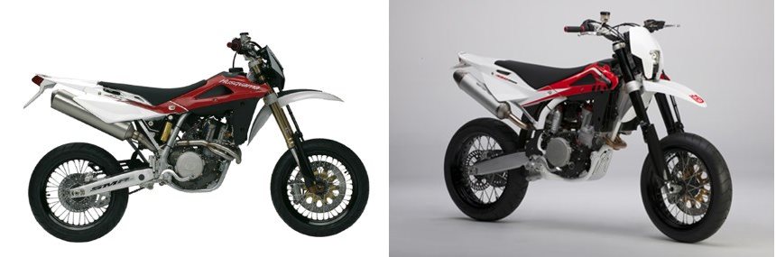 Motorrad Vergleich Husqvarna SM 450 R 2008 vs. Husqvarna SM 450 R 2011