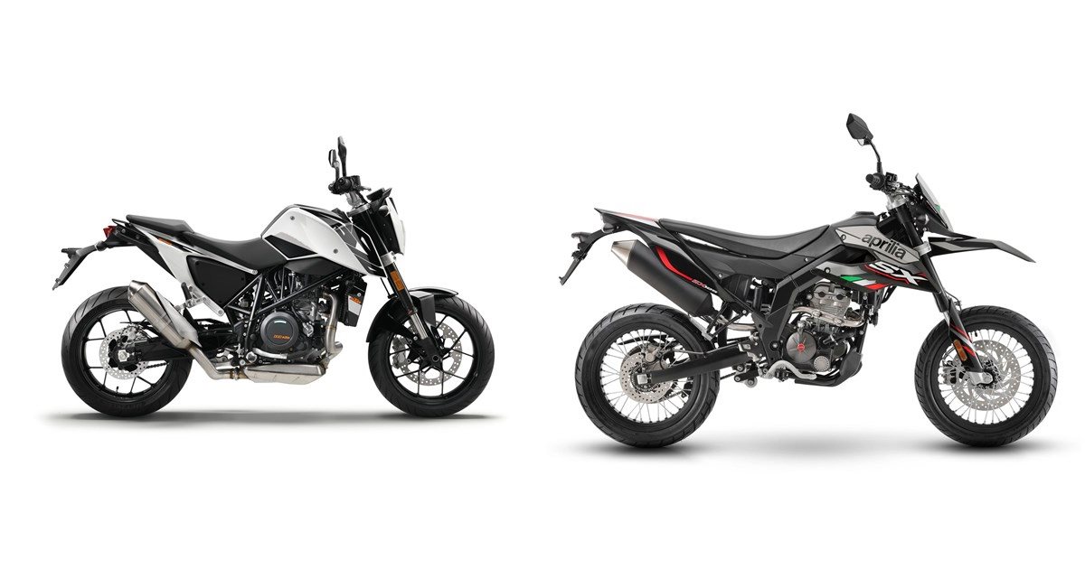Motorrad Vergleich Ktm 690 Duke 2017 Vs Aprilia Sx 125 2021