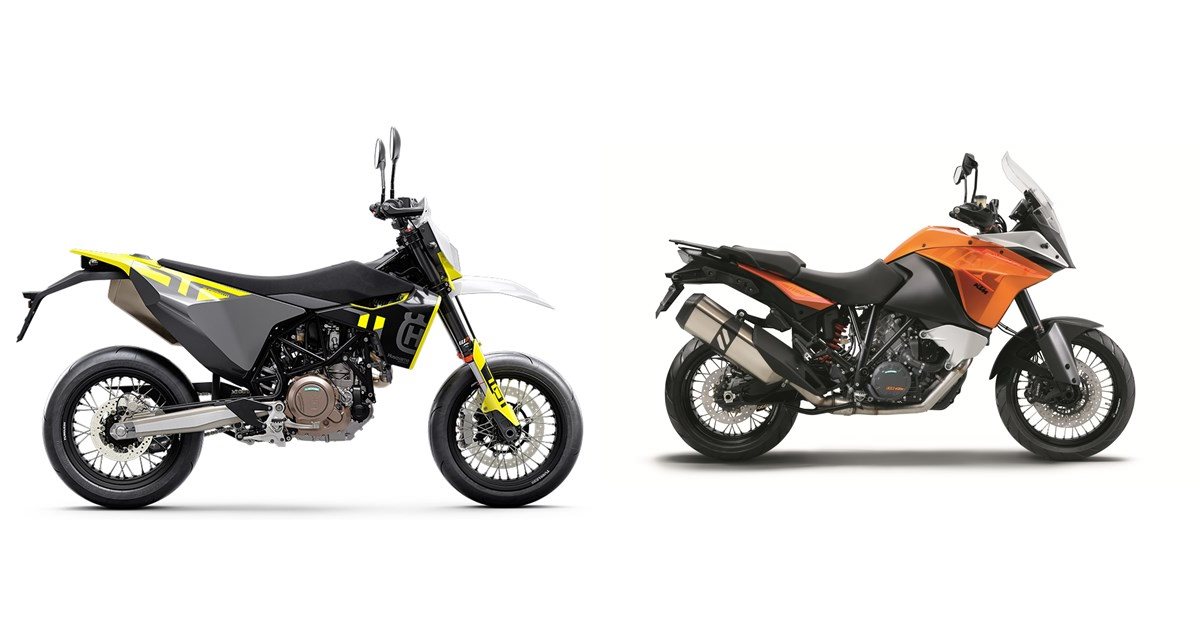 Husqvarna 701 Supermoto 2023 vs KTM 1190 Adventure 2015